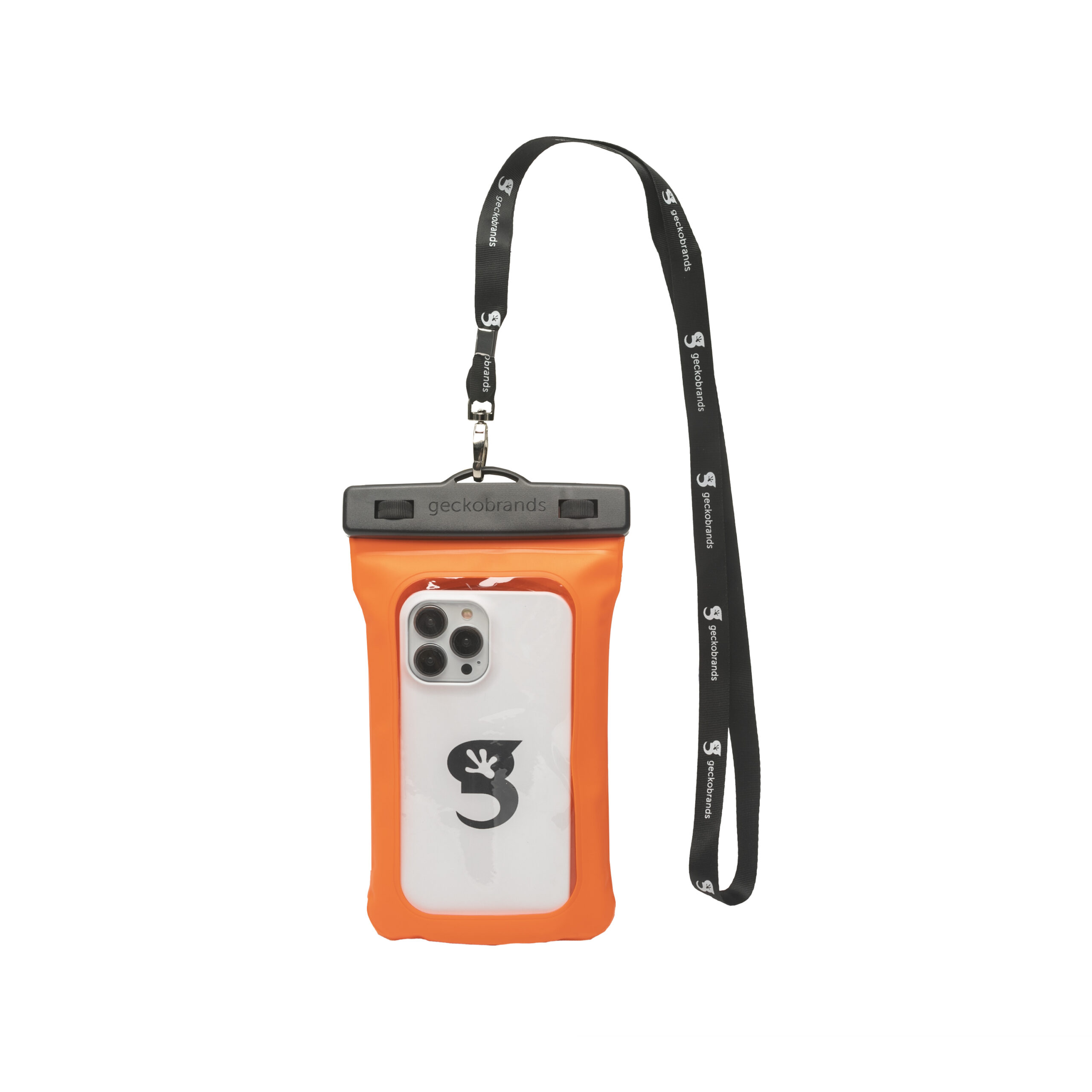 Float phone dry bag orange Geckobrands - Angler | Tienda de artículos ...